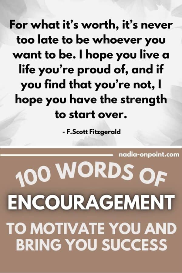 100 Words of Encouragement to Motivate You & Bring Success