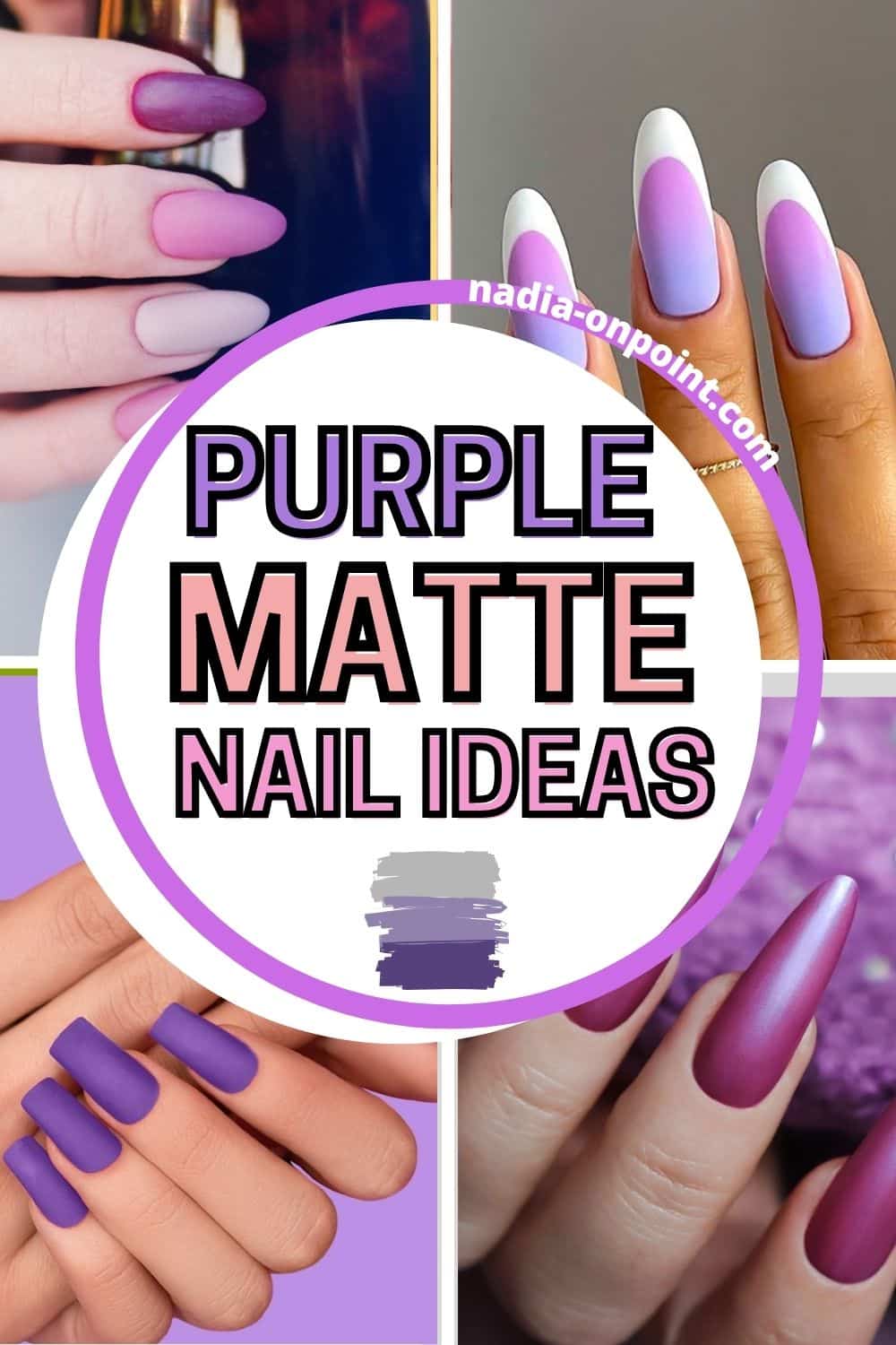 Purple Matte Nails: Express Your Inner Royalty